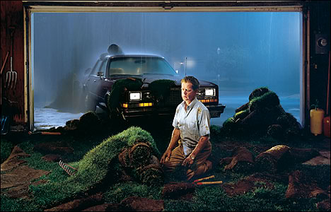 Gregory Crewdson Boy With Hand In Drain